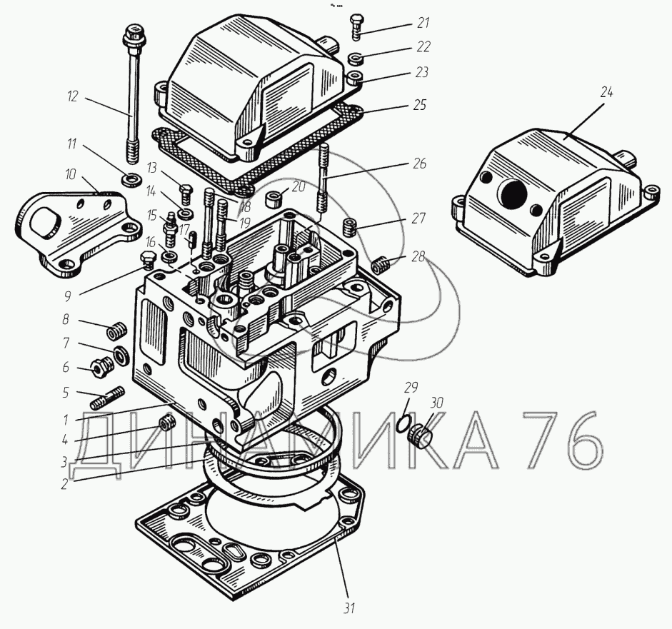 Головка цилиндра на ТМЗ-8481.10 (до 2022 г.)